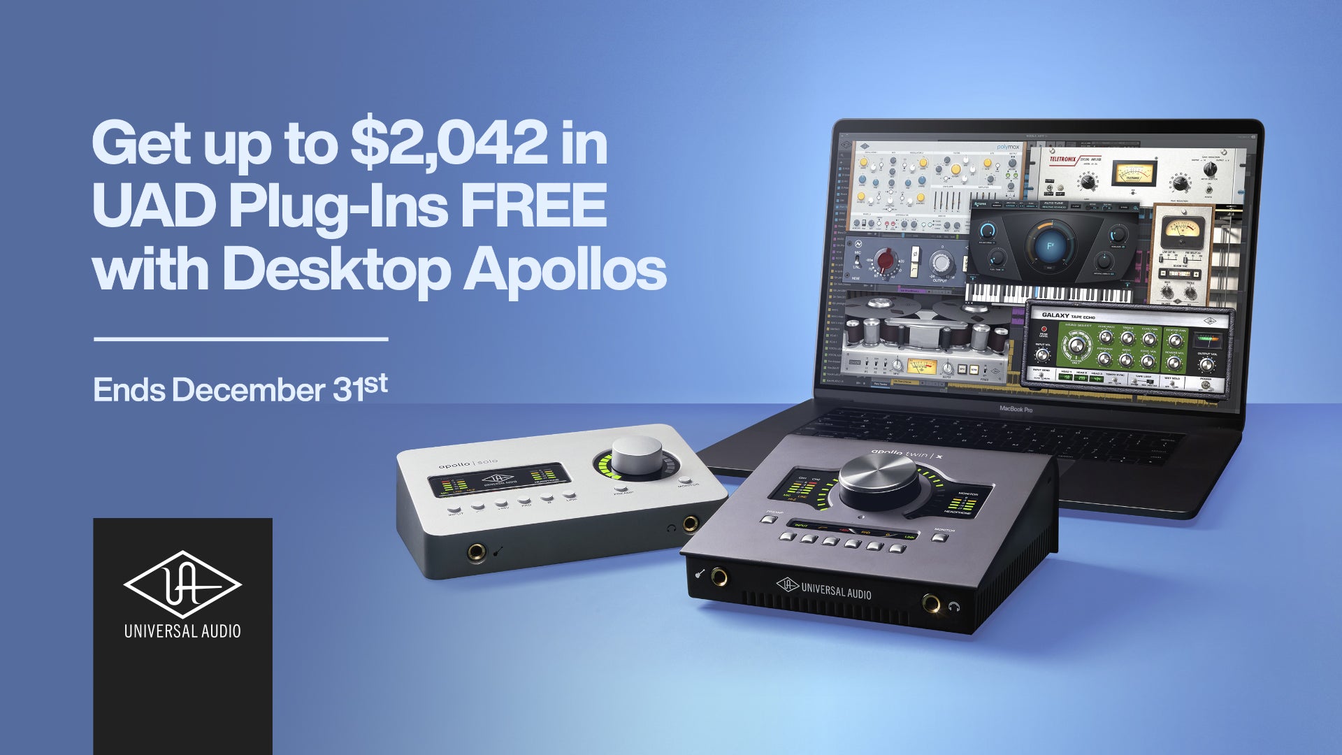Promotion: Get UAD Plug-Ins FREE with Desktop Apollo Interfaces until - Sounds Easy