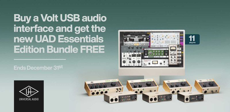 Get the New UAD Essentials Edition bundle FREE When you buy any Volt U ...