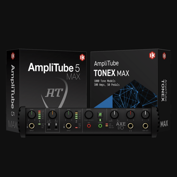 IK Multimedia AXE I/O + AmpliTube 5 MAX + TONEX MAX Bundle - Sounds Easy